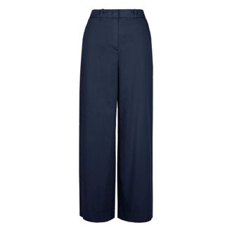 Bomboogie Femme, Pantalons, Bleu, Taille: 34 FR Pantalon palazzo en satin de coton