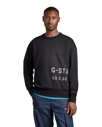 G-Star RAW Herren Multi Graphic Oversized Sweatshirt, Schwarz (dk Black D22320-A613-6484), S