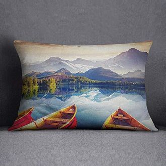 Bonamaison Le Jardin du Lin Kissenhüllen, Cotton, Mehrfarbig, 45x45