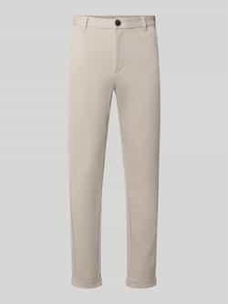 Lindbergh Slim Fit Stoffhose mit umgeschlagenen Hosenbeinen