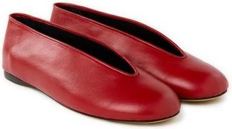 Moschino Ballerines en cuir de mouton