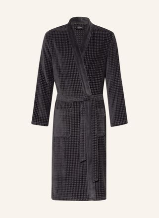 Caw&Ouml; Herren-Bademantel grau