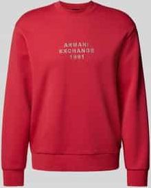 A|X Armani Exchange Sweatshirt mit Label-Stitching