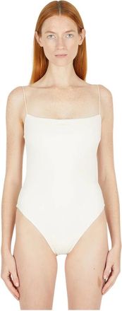 Ziah Femme, Maillots de bain, Blanc, Taille: 42 FR Maillot de Bain Bandeau &agrave; Fines Bretelles