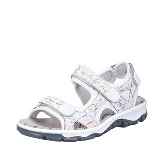 Rieker Damen Trekking-Sandalen 68872-90 wei&szlig; Gr. 41