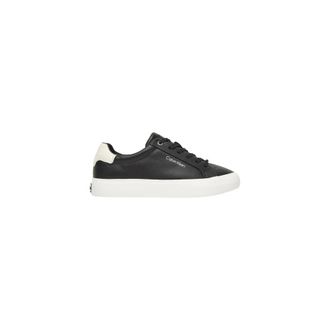 Calvin Klein Femme, Chaussures, Noir, Taille: 39 EU Baskets Slip-On en cuir &agrave; lacets
