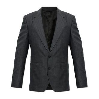 Dolce & Gabbana Wollblazer mit Einzelschlitz - - Jackets - Herren - Grau - 2XL