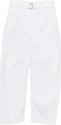 Christophe Lemaire Homme, Pantalons, Blanc, Taille: XS Pantalon Ceintur&eacute; Torsad&eacute;