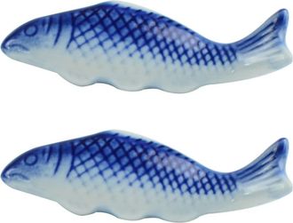 Cabilock Messerbänkchen 2 Stücke St?bchen Halter Keramik Fisch Essst?bchen Ablagen St?bchen St?bchenb?nke St?bchen Rest Besteckablage L?ffelablage Gabelablage 