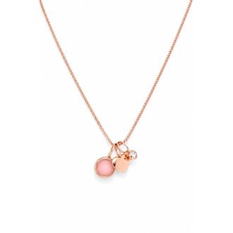 Fossil Sutton Herz und Rosenquarz Halskette - - Accessories - Damen - Rosa - ONE SIZE