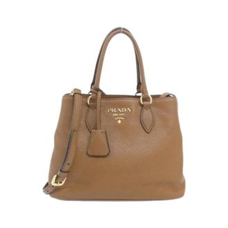Prada Pre-owned Vitello Phenix Handtasche - - Pre-owned - Damen - Braun - ONE SIZE