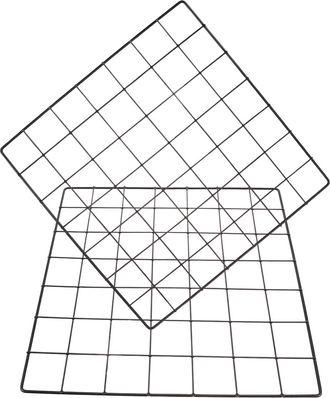 Artibetter 2 St&uuml;ck Quadratisches aus Hochwertigem Eisen Rostfrei mit Backlack Multifunktionales Fotogitter und Organizer f&uuml;r Wohnzimmer B&uuml;ro K&uuml;che DIY Wanddeko u