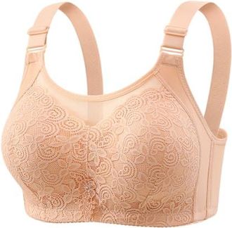 Generic 2026 Soutien-gorge pour femme en dentelle push-up confortable respirant sans armatures Lingerie maman, beige, 72