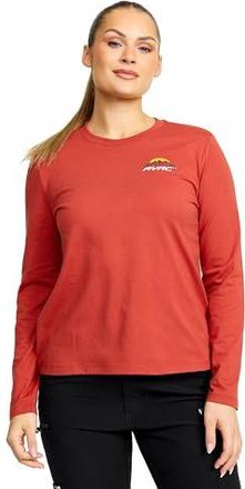 RevolutionRace Easy Mountain Long-Sleeved T-Shirt pour Femme, T-Shirt à Manches Longues pour Femmes, Doux et Extensible, Cinnabar, S