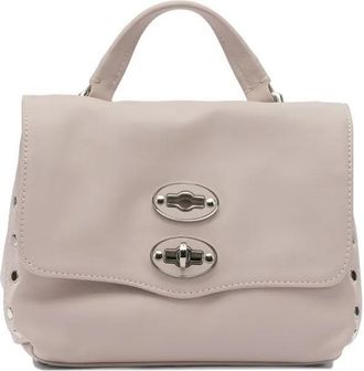 Zanellato Hobo Bags - Structured Leather Handbag With Turn-Lock Closure - Gr. unisize - in Rosa - f&uuml;r Damen