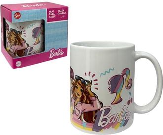 Cartoon Tasse en c&eacute;ramique Barbie Mattel mod&egrave;le mug bol de petit d&eacute;jeuner 325 ml pour enfants