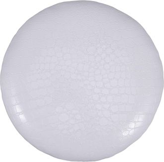 Valiclud Ersatz Sitzauflage Barhocker 29cm Rund Pu Oberfl&auml;che Wei&szlig; Gepolstert f&uuml;r Esszimmerstuhl Holzstuhl Hockersitz