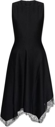 Alexander McQueen Asymmetrisches &auml;rmelloses Kleid - - Dresses - Damen - Schwarzk - S