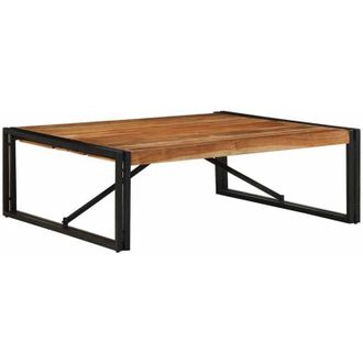 vidaXL Table basse 100x100x35 cm bois massif acacia vidaXL