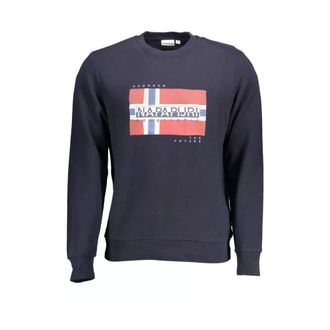 Napapijri Blauer Baumwoll-Sweatshirt fr Mnner - - Sweatshirts & Hoodies - Herren - Blau - 2XL