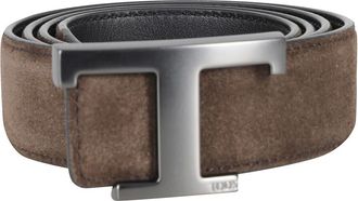 Tod's Homme, Accessoires, Brun, Taille: 95 CM New T Belt