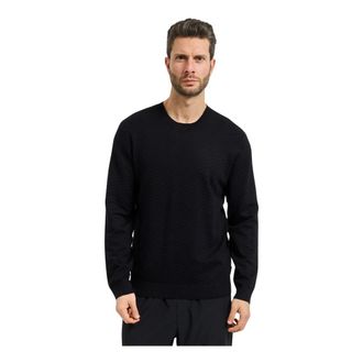 A|X Armani Exchange Geometrischer Jacquard-Pullover - - Knitwear - Herren - Blau - L