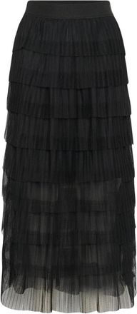 Kaffe Midirock - - Skirts - Damen - Schwarzk - XL/2XL
