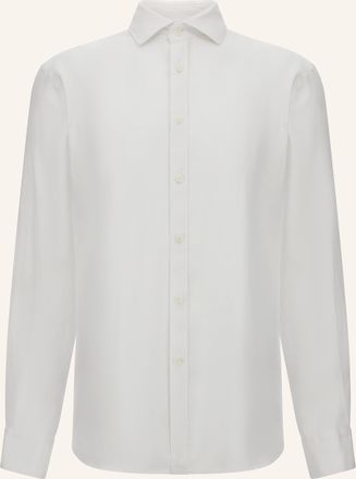 Boggi Milano Boggi Milano Leinenhemd Regular Fit weiss