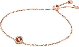 Michael Kors Womens Rose gold tone Semi precious with slider closure bracelet