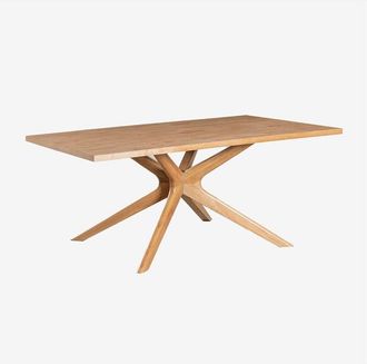 Sklum Sklum - Table de salle à manger rectangulaire en bois (180x90 cm) Arnaiz