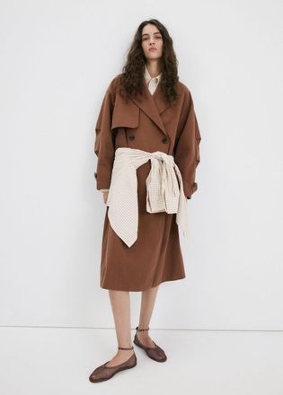 Mango Ballerines maille filet bride chocolat - Femme - 35 - MANGO