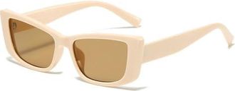 Generic Lunettes De Soleil Dext&eacute;rieur &Agrave; Petite Monture For Hommes Et Femmes, Id&eacute;ales For Les Trajets Domicile-travail Vacances. D&eacute;coratives(Beige)
