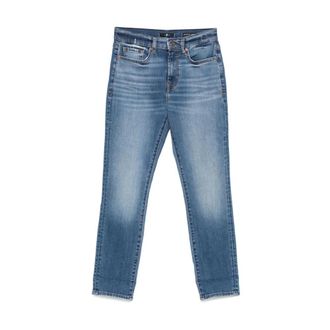 7 For All Mankind Indigo Blue Klassische Five-Pocket Jeans - - Jeans - Damen - Blau - W28