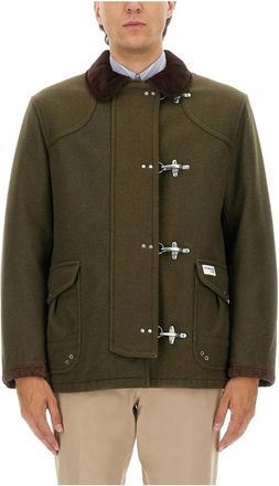 Fay Veste 4 Boutons - Homme - Vestes - Vert - Taille: XL