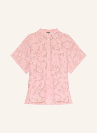 Essentiel Hemdbluse Hok Aus Lochspitze pink
