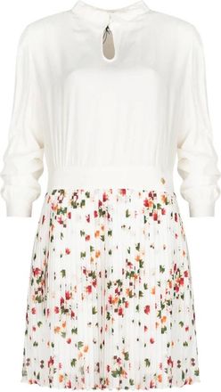 Trussardi Femme, Robes, Blanc, Taille: 34 FR Robe Mini Plissée avec Col