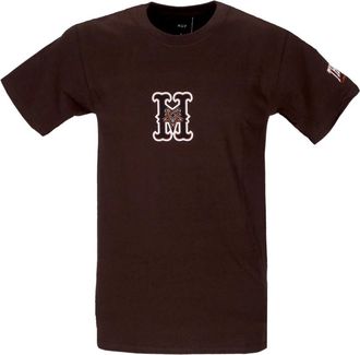 HUF Huf, Homme, Tops, Brun, Taille: L Tee Chocolat avec Logo Thrasher