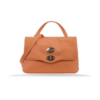Zanellato Schultertasche aus genarbtem Leder - - Bags - Damen - Orange - ONE SIZE