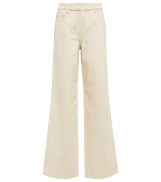 Prada High-Rise Wide-Leg Jeans