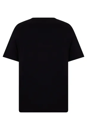 HUGO BOSS Mens Cotton T-Shirt Black T-Shirts And Polos