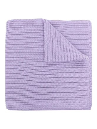 Givenchy écharpe en coton à design côtelé - Violet