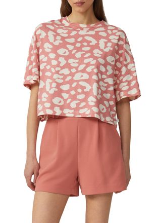 QS by s.Oliver Verk&uuml;rztes T-Shirt mit All-Over-Print