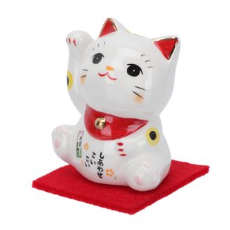 Cabilock Gl&uuml;ckskatze Keramik Ornament Haushalts Dekor Schreibtisch Deko Foto Requisite Keramik Gl&uuml;ckskatze