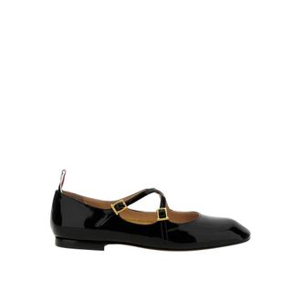 Thom Browne Ballerinas aus Lackleder - - Shoes - Damen - Schwarzk - 37 EU