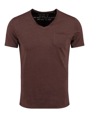 Key Largo Herren Water v-Neck T-Shirt, hot Fudge Brown (1619), XXL