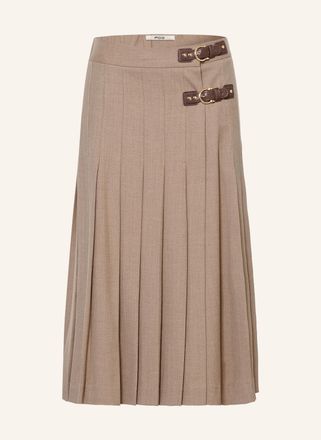 Maje Faltenrock beige