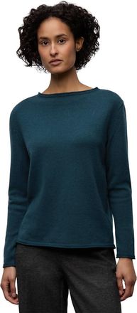 Street One Pullover mit gerolltem Saum Tide Blue 44