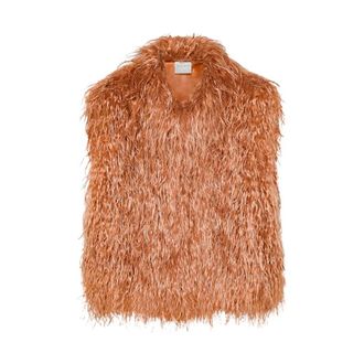 Forte_Forte Ecofur Weste - - Jackets - Damen - Braun - XS