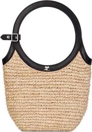 Courr&egrave;ges Hobo Bags - Woven Sand Beige Open-Top Bag - Gr. unisize - in Beige - f&uuml;r Damen