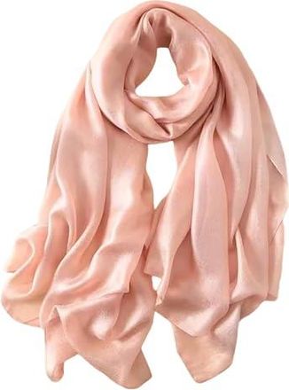 Lina & Lily Foulard Châle Étole Femme Mariage en Tissu Brillant Léger (Rose Clair)